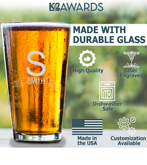 Personalized Pint Glass - No Minimum