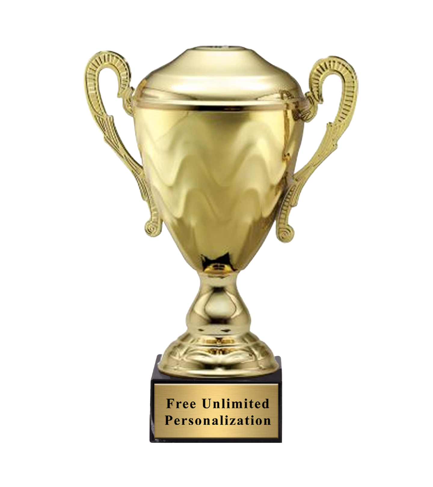 Gold Metal Cup Trophy with Lid