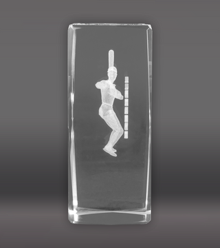 3D Sports Baseball Crystal Trophy - Baseball Trophies