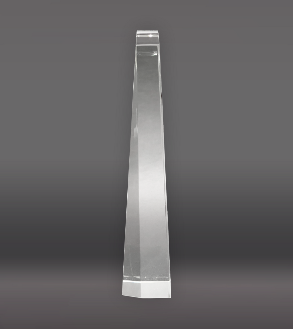 Wedge with Wave Crystal Award