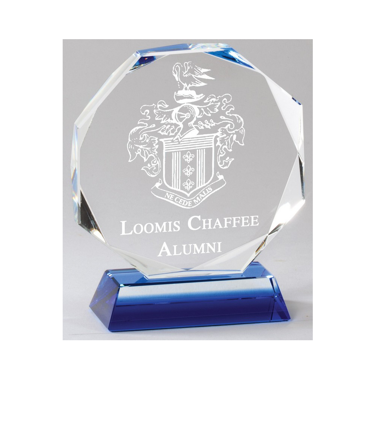 Octagon Crystal with Blue Base