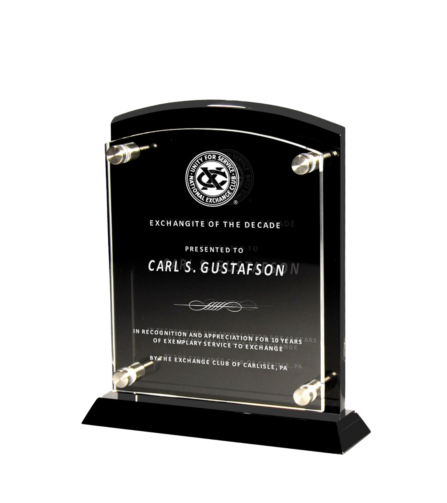 Freestanding Floating Acrylic Plaque