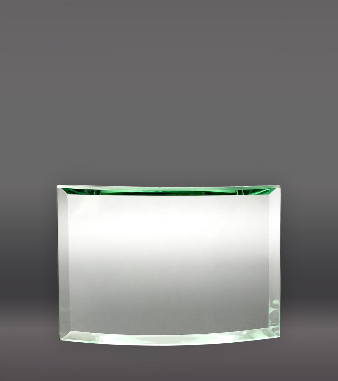 Jade Premium Curved Glass Plaque Award