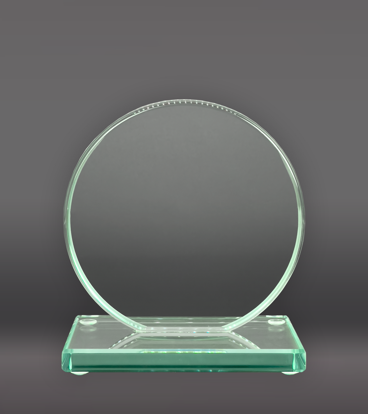 Circle Glass Plaque Award - Glass Award Plaque