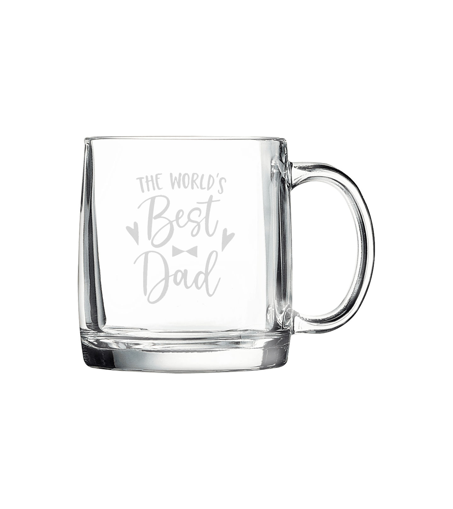 Engraved 12.25 oz Clear Coffee Mug