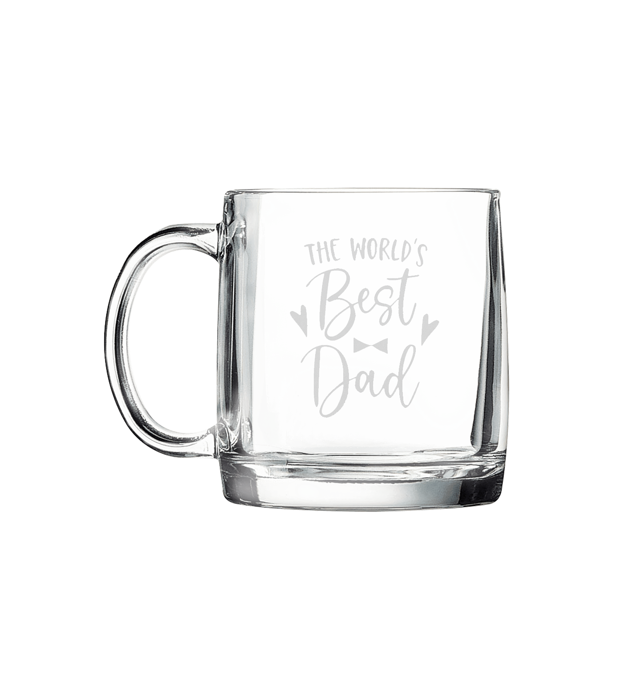 Engraved 12.25 oz Clear Coffee Mug