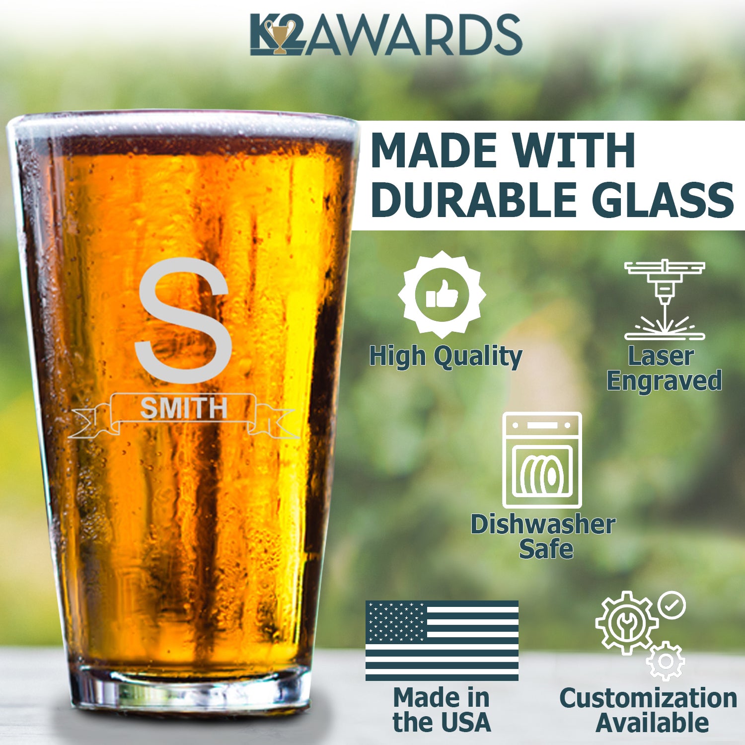 Personalized Pint Glass - No Minimum