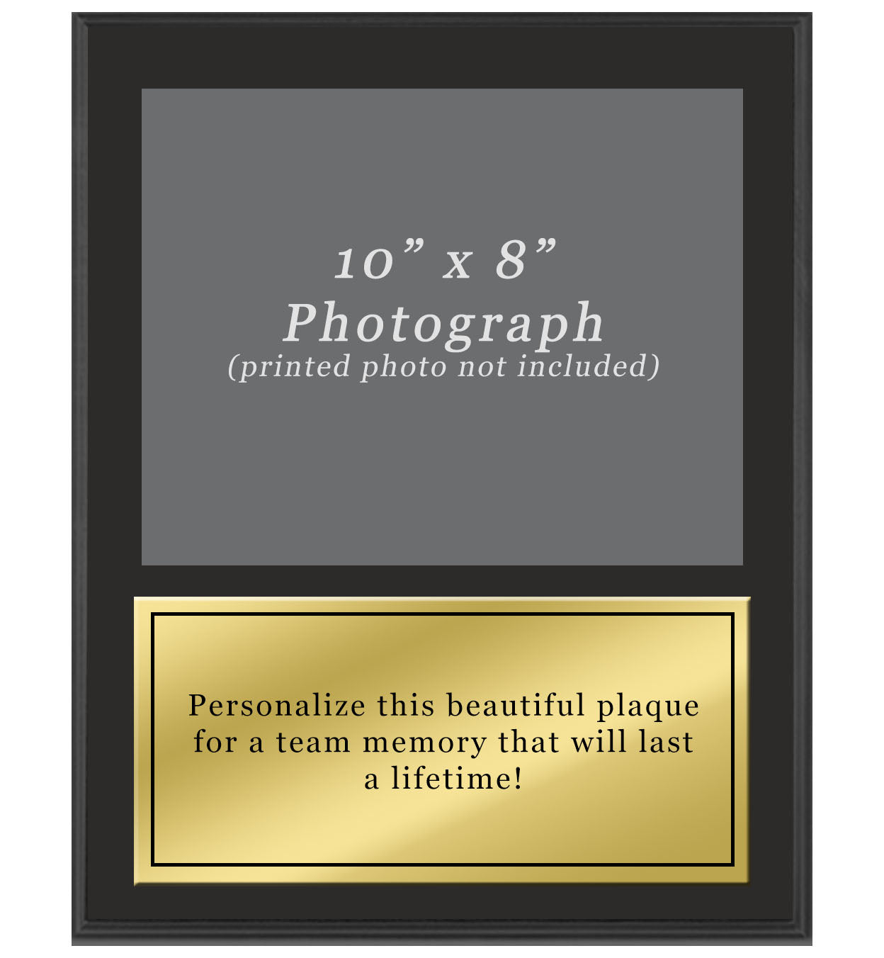 Sponsor Award Plaque - Award Plaque - Team Photo Plaque