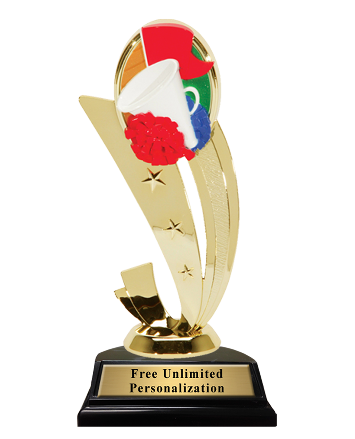 Color Sport Scene Cheer Trophy