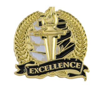 Bright Gold Excellence Lapel Pin