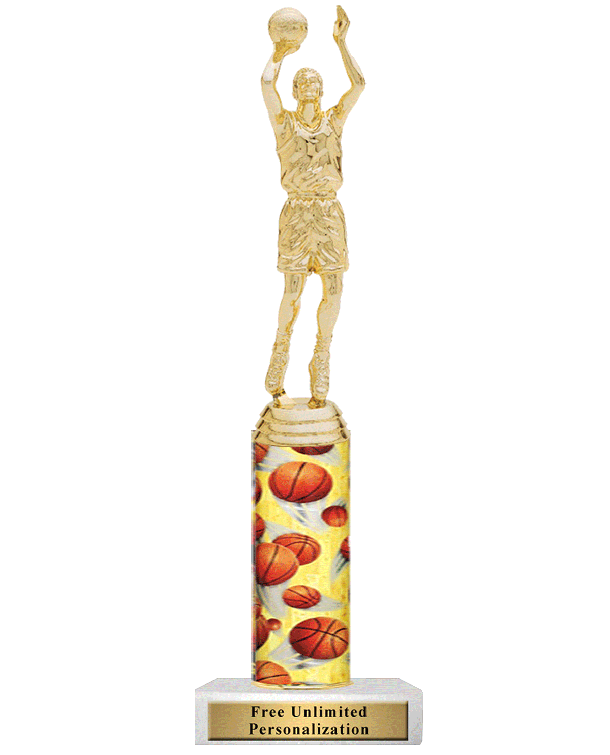 Basketball Column Trophy