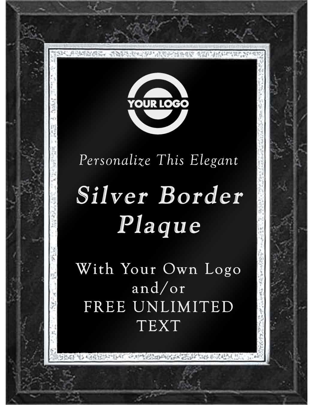 Custom Silver Plaque - Award Plaque
