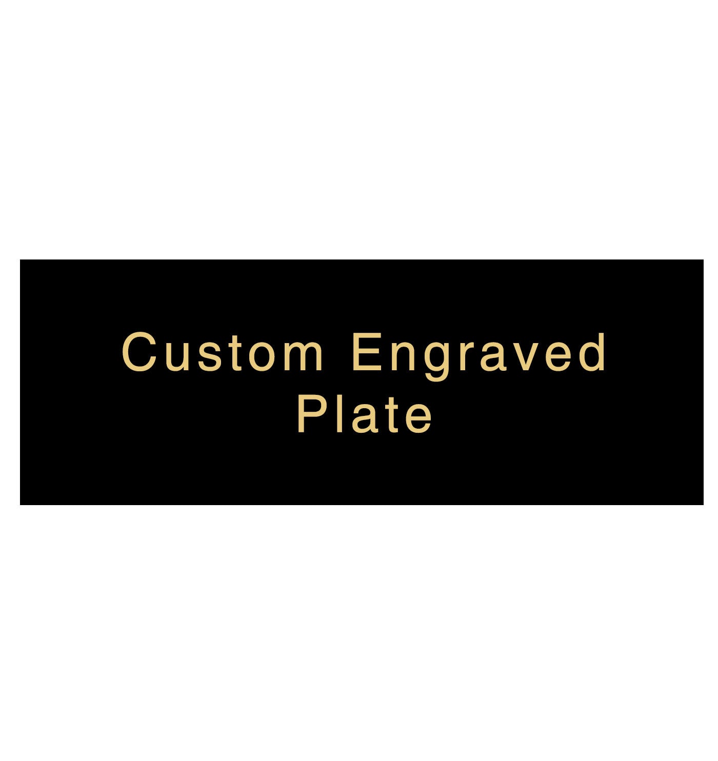 Engraved Trophy Plates - Black Gold