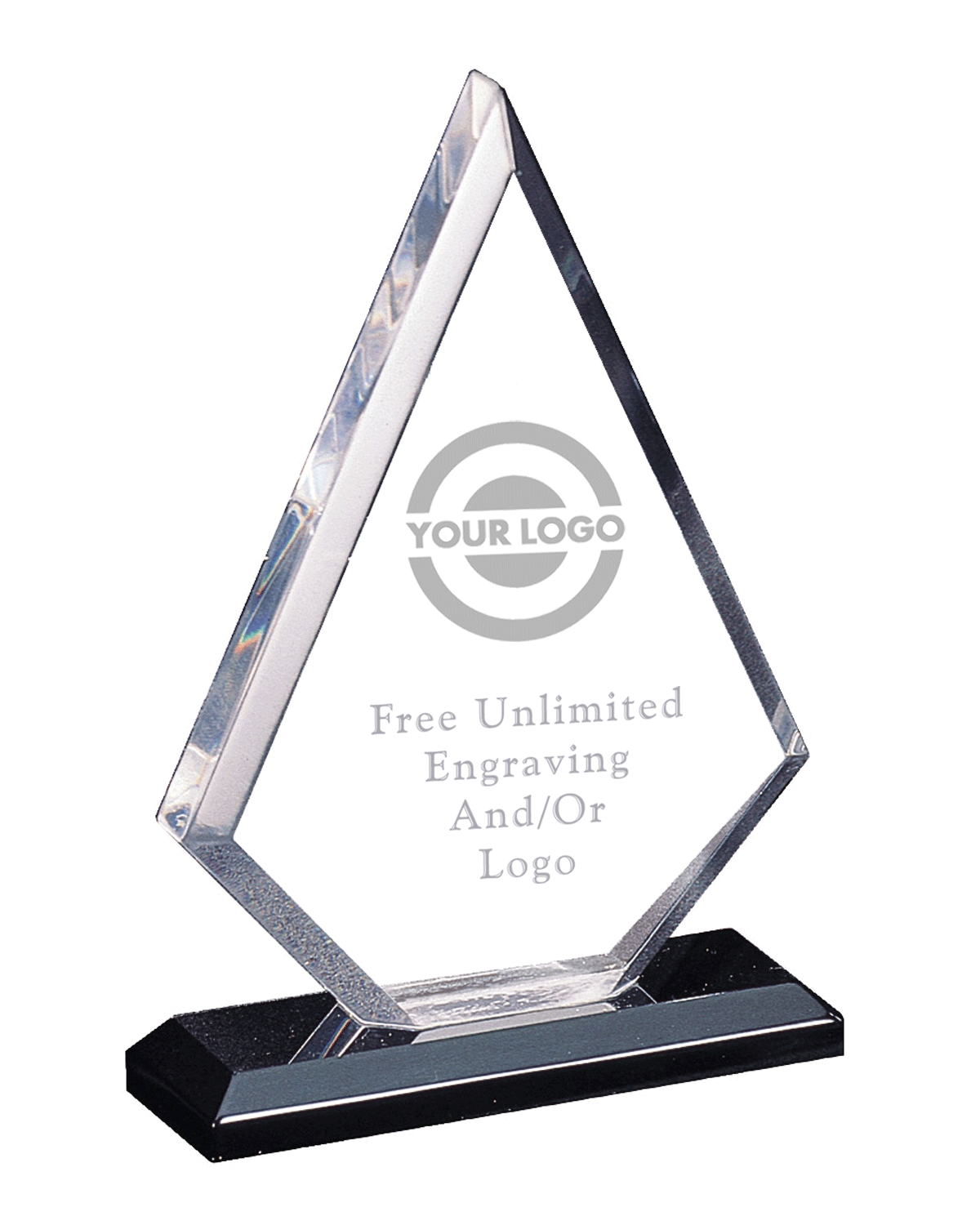 Triangle Acrylic Award - Clear