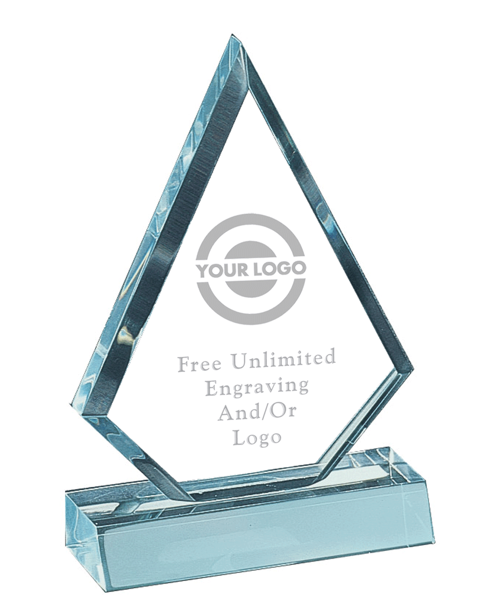 Triangle Acrylic Award - Jade