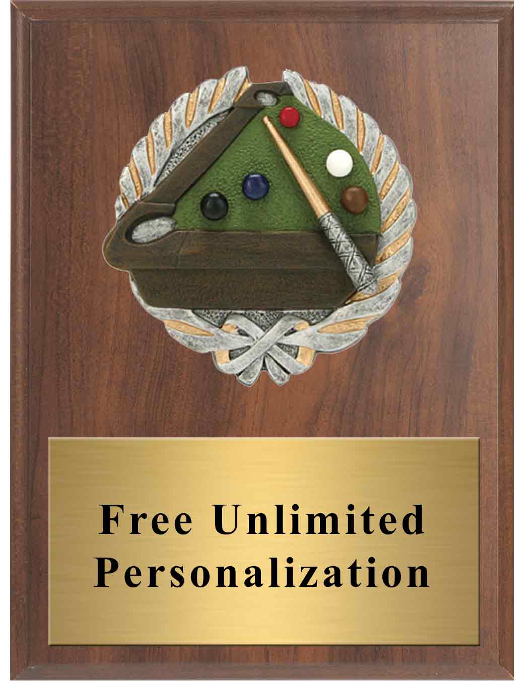 Billiards Awards | Custom Pool and Billiards Trophies at K2Awards.com