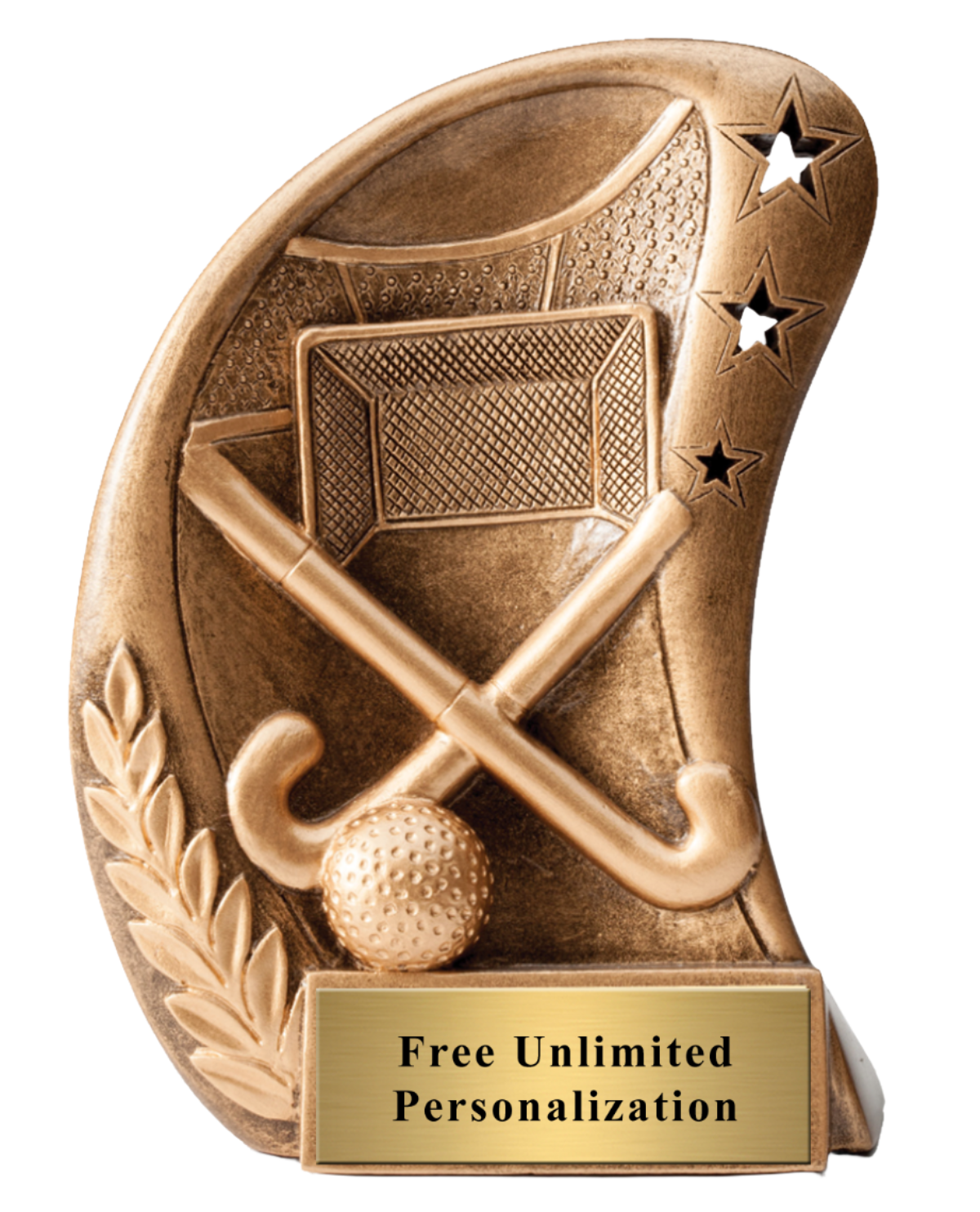 Star Curved Field Hockey Trophy