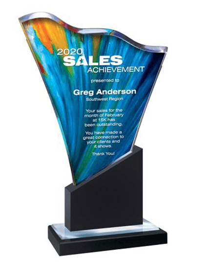 Color Wave Acrylic Award