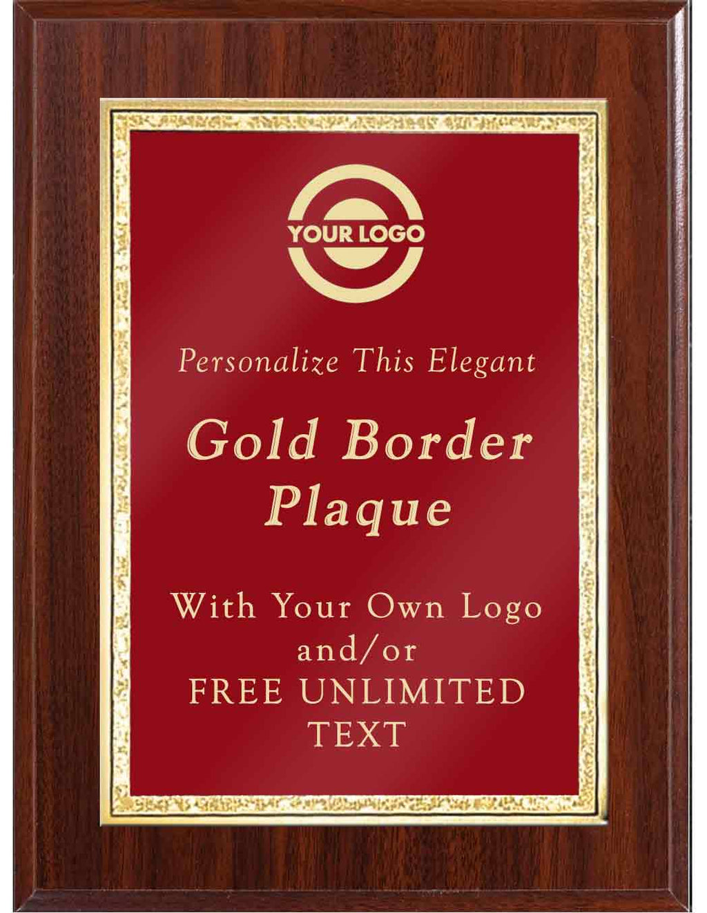 Sales Plaque - Red Award Plaque