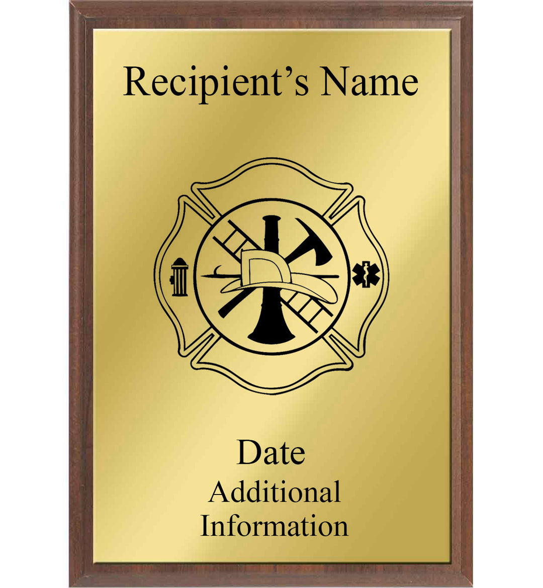 Firefighter Awards & Medals | Order Custom Firefighter Plaques at ...