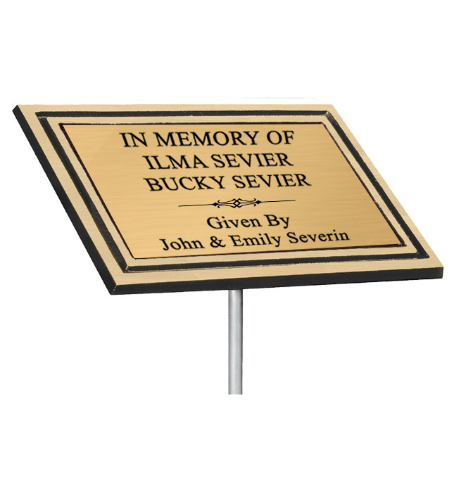 Gold Memorial Plaque