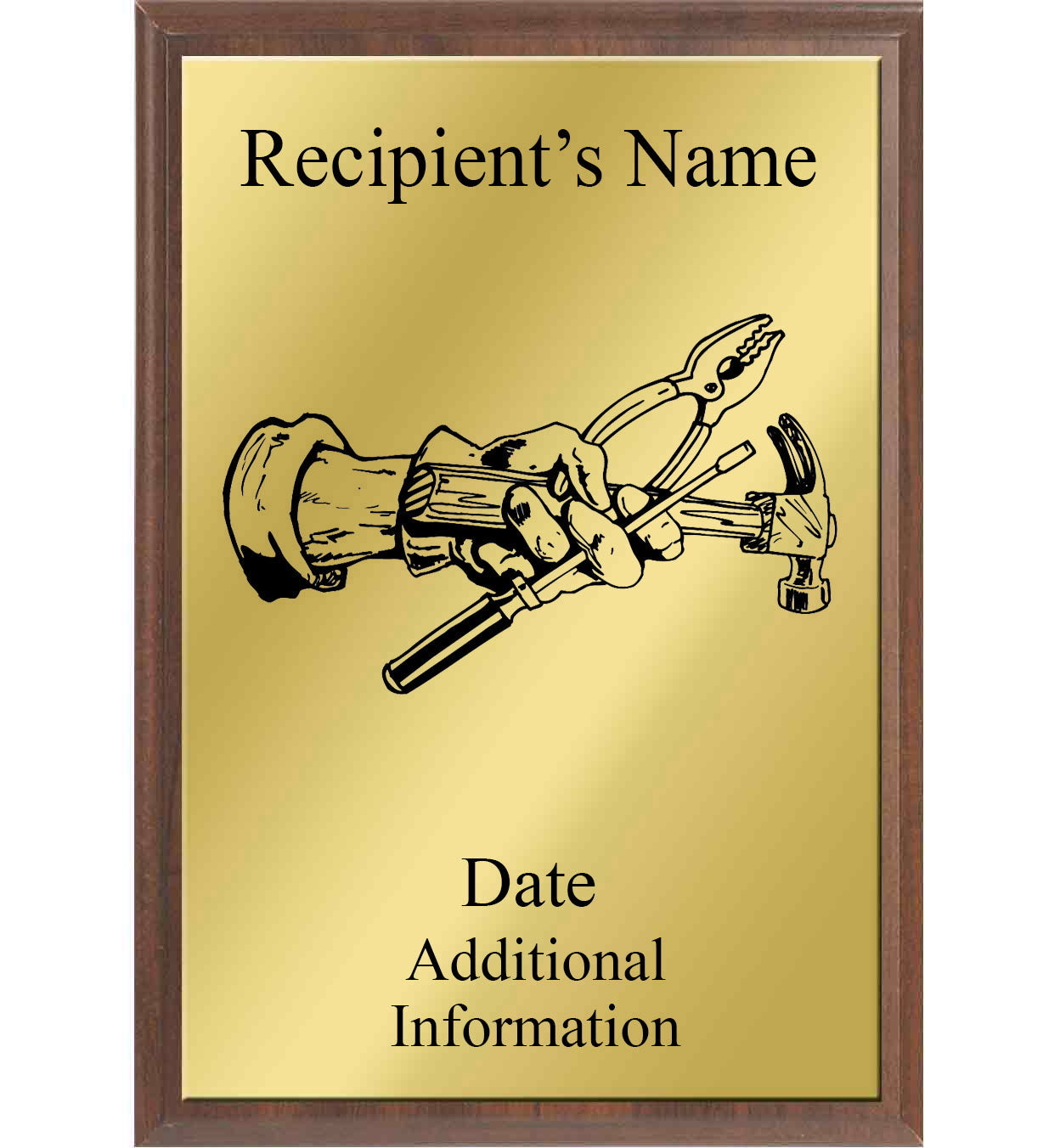 Handyman Silhouette Plaque