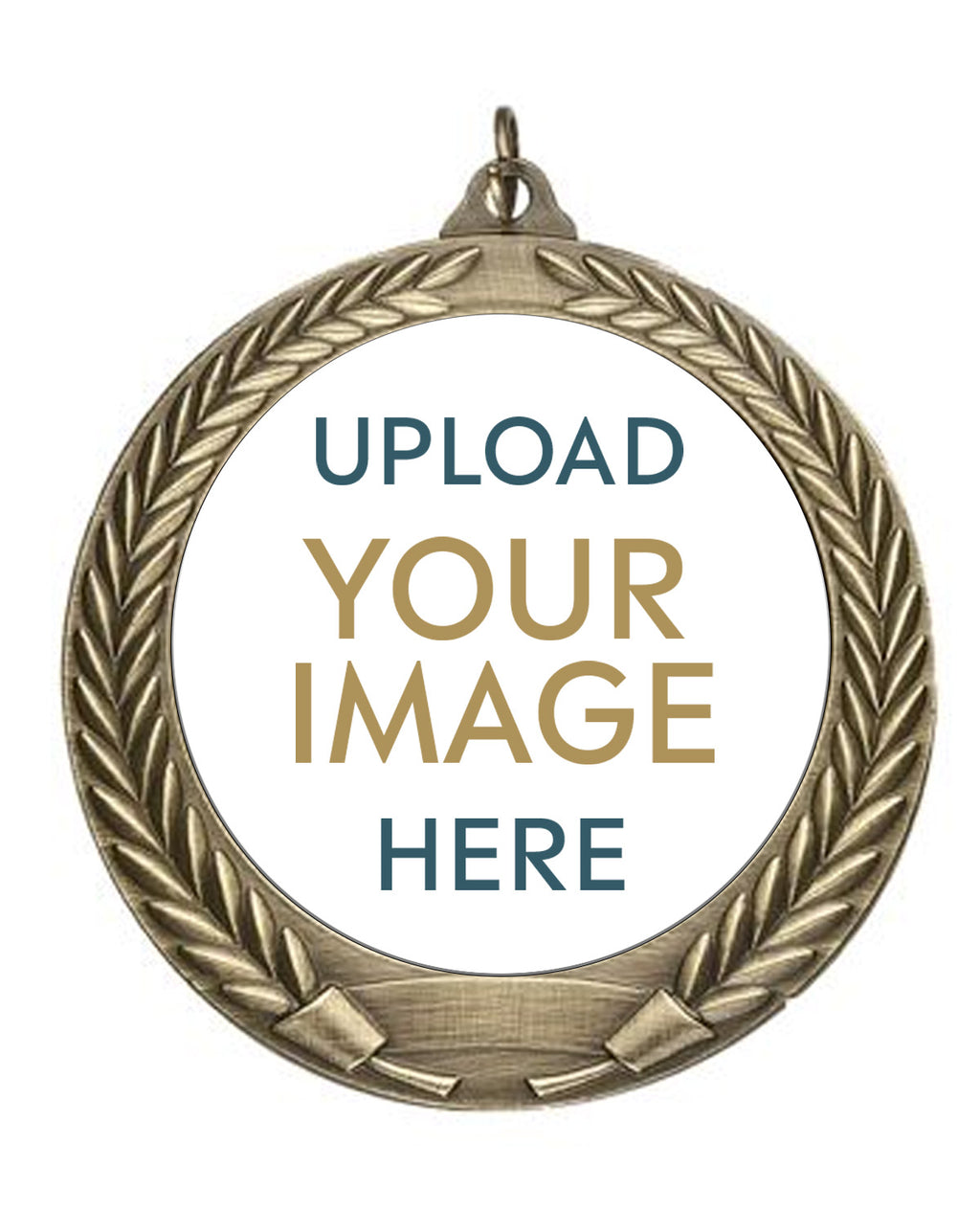 Antique Wreath Custom Insert Medal