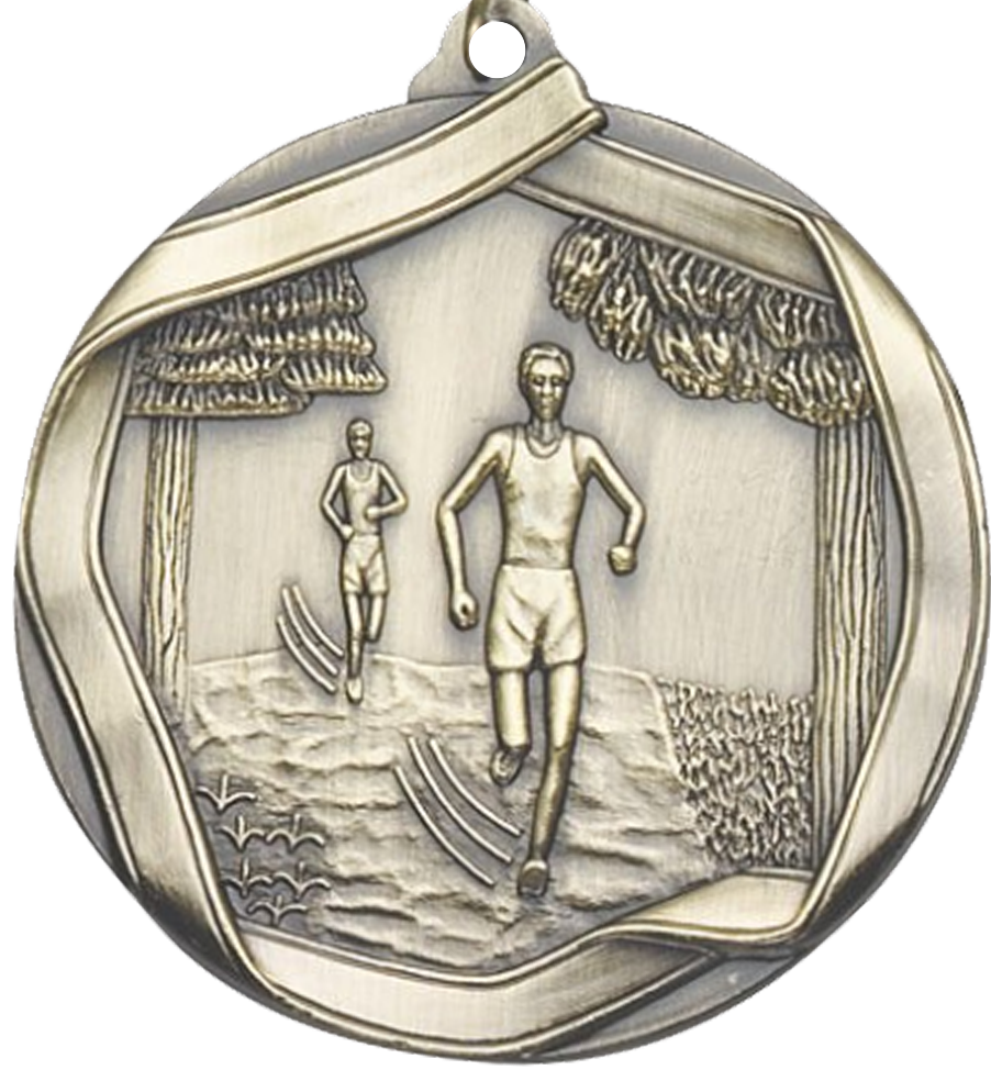 Die Cast Cross Country Medal