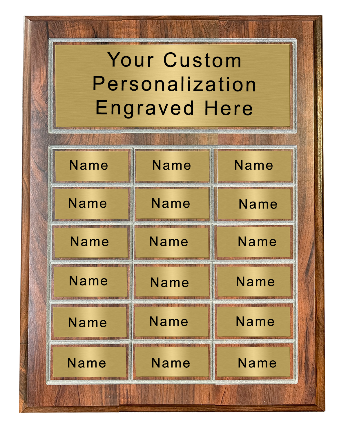 18 Plate Classic Perpetual Name Plaque