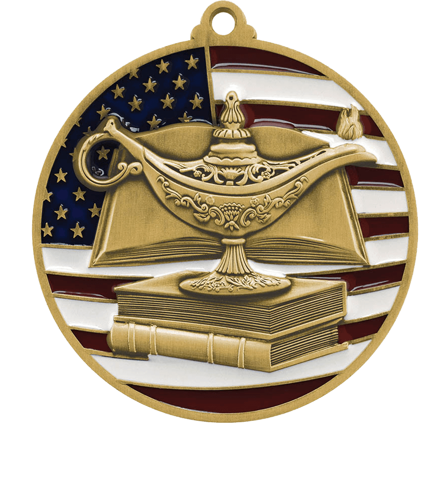 USA Flag Academic Medal
