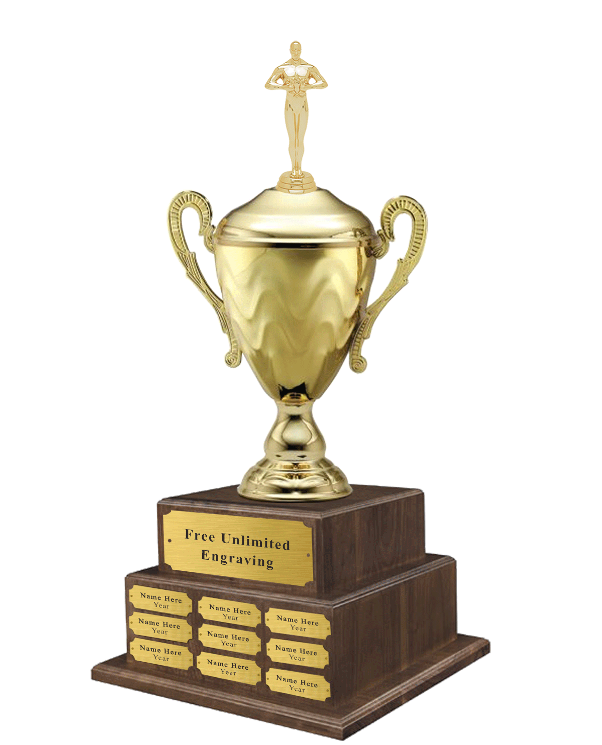 Perpetual Gold Metal Cup with Figure