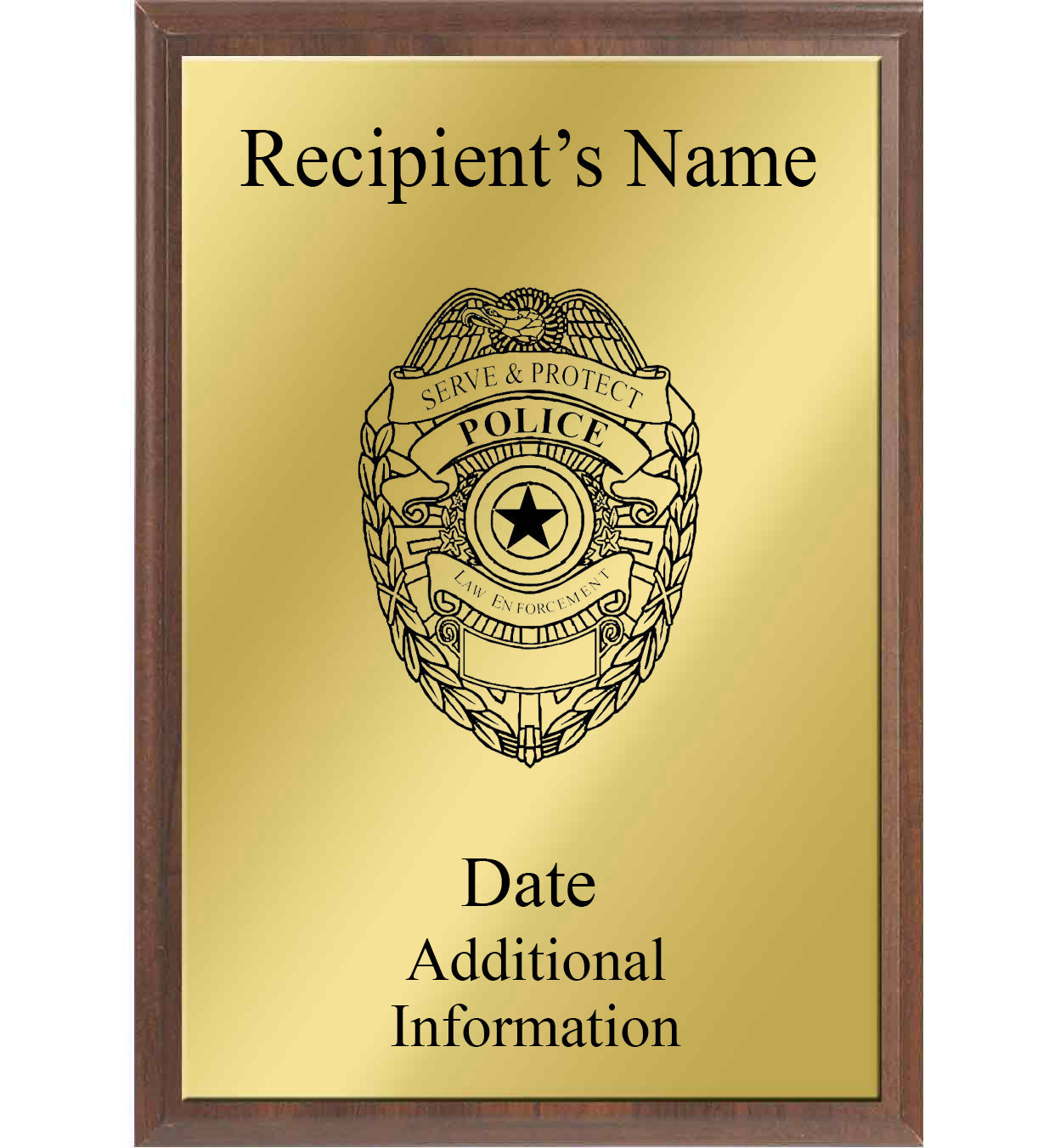 Police Awards | Law Enforcement Plaques, Trophies & Medals - K2Awards.com