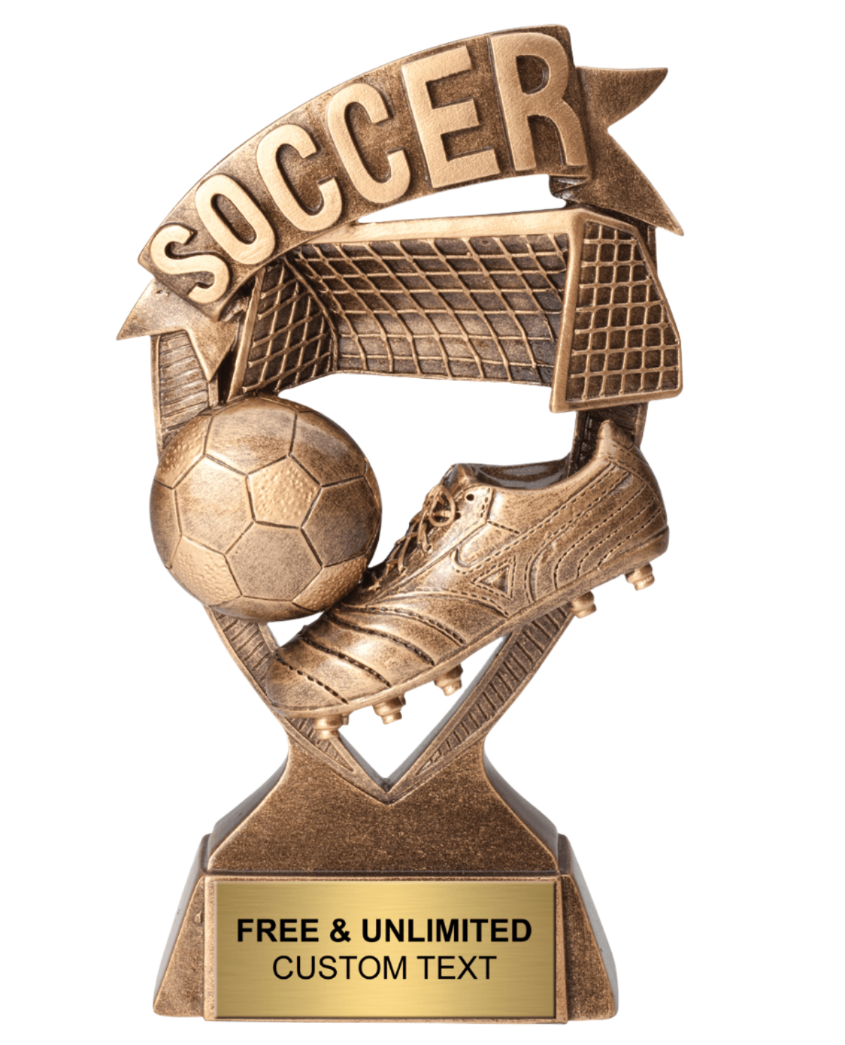 Soccer Ribbon Banner Trophy