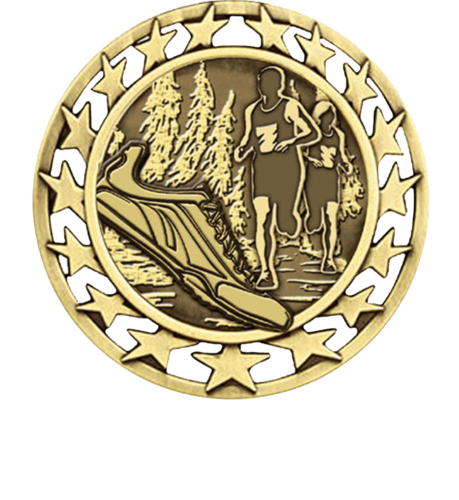 Star Circle Cross Country Medal