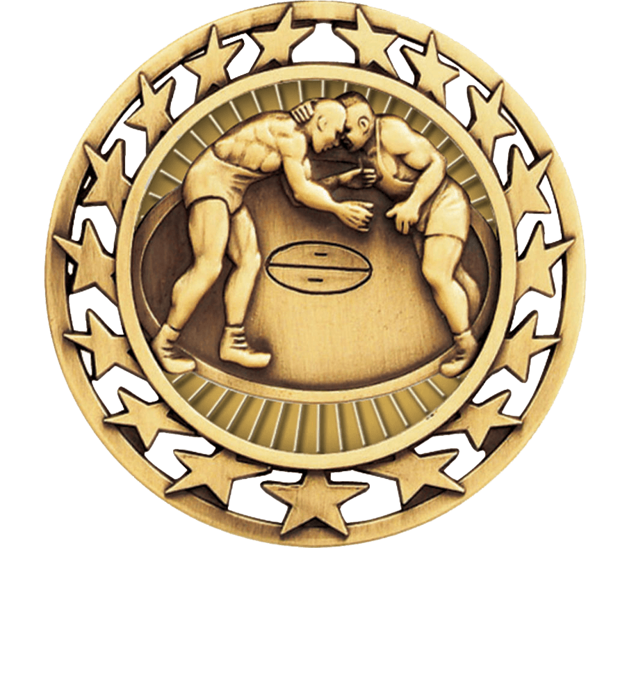 Star Circle Wrestling Medal
