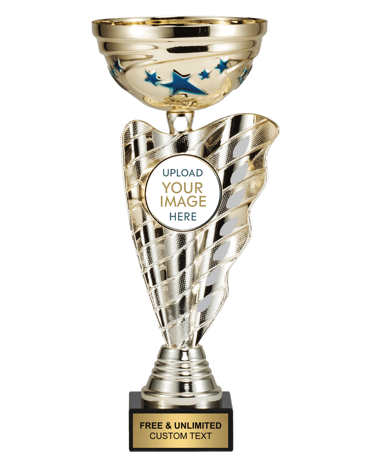 Swirl & Blue Star Custom Insert Cup