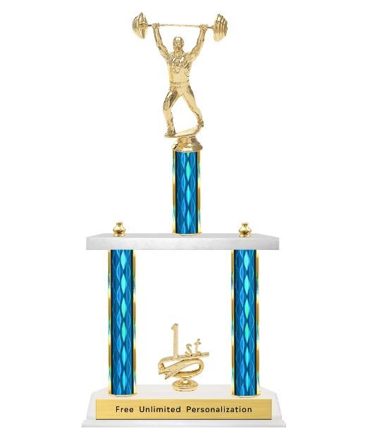 Two Tier Body Builder Trophy