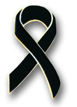 Awareness Pin – Black Ribbon